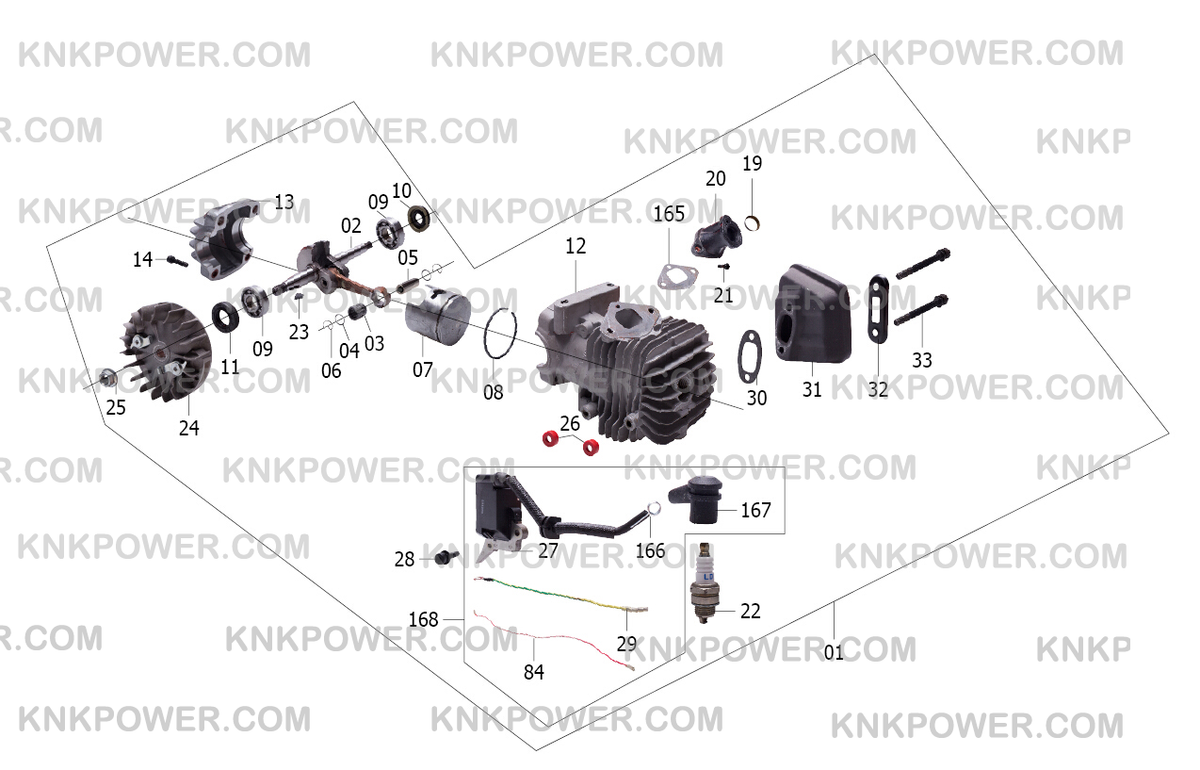 KM0403250-01 ENGINE ASSY. – KNKPOWER