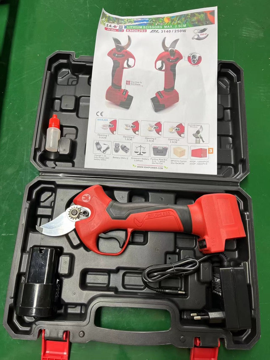 LITHIUM BATTERY SCISSOR 2.5CM 21V DC BATTERY :21V 2.0AH(2PCS) CHARGER ...